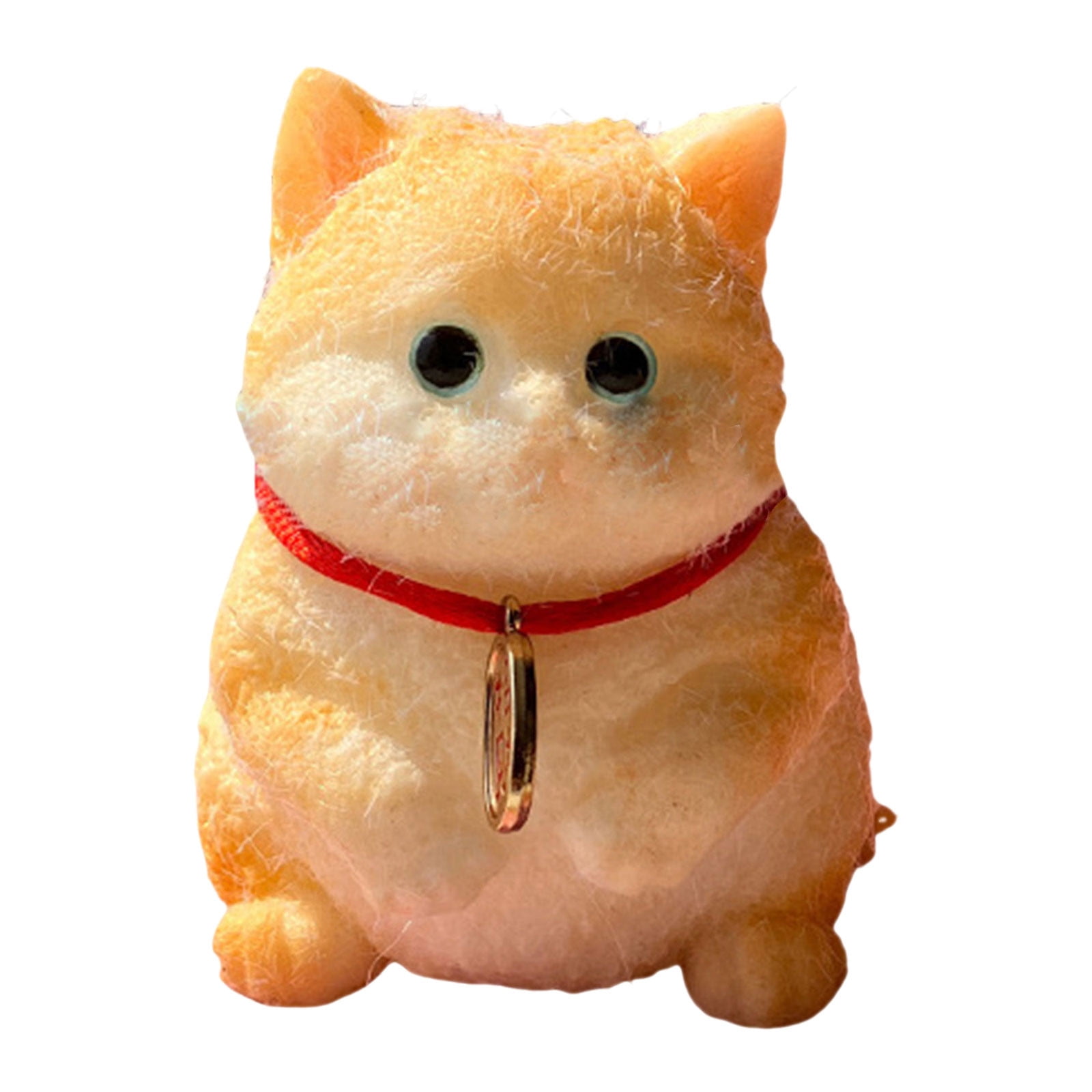 Realistic Squishy Cat Toy,Cute Cat Squeeze Toys for Stress Relief ...