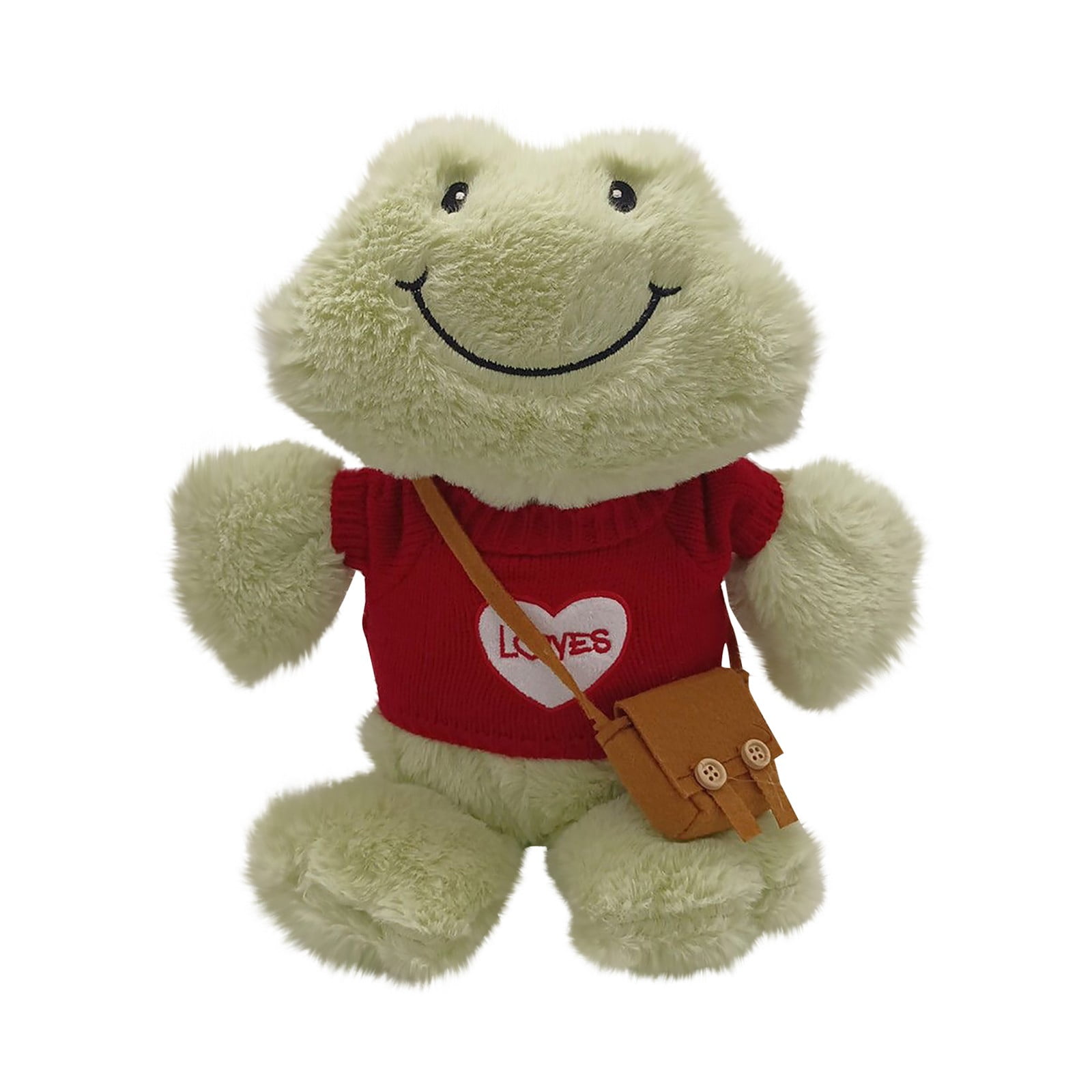 Realistic Stuffed Animals, Cute Standing Frog Plush Toy Animals Easter ...