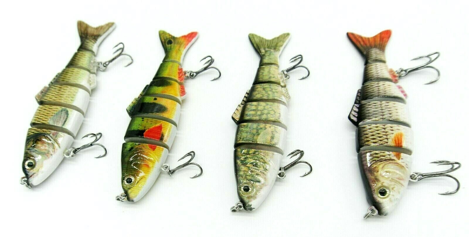 Realistic Swimming Fishing Lure Swim bait Multi Jointed Crank 6 ...