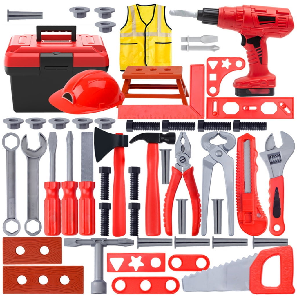 Realistic Tool Box Toy Set 56PCS/Set Engineer Pretend Play Tool Kits ...