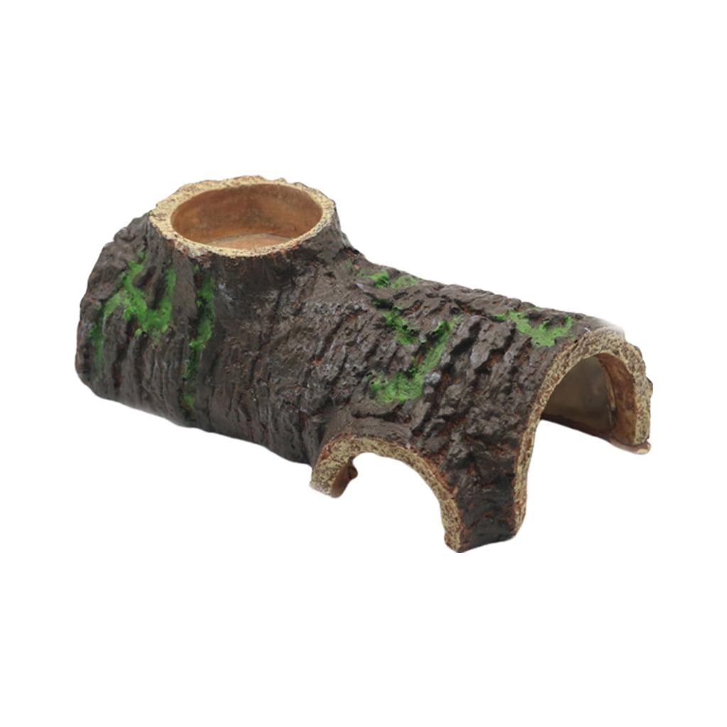 Realistic Tree Bark Aquariums Decorative Shelter Turtles Ramps ...