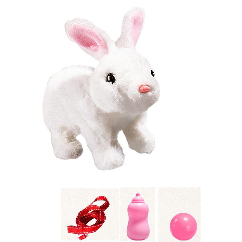 Realistic Walking Rabbit Plush Electronic Pet Girl Educational Toy ...
