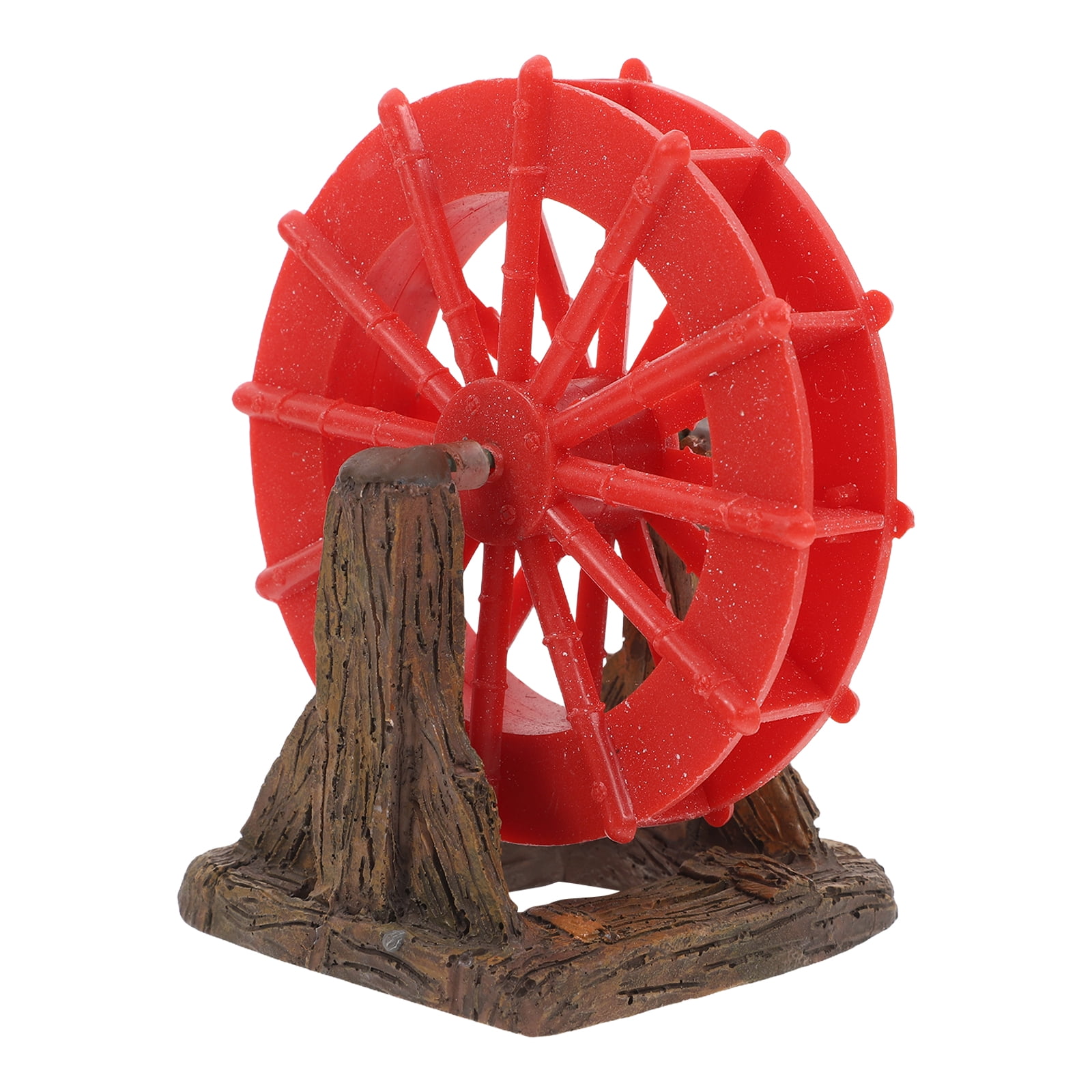 Realistic Waterwheel Aquarium Decoration Fish Tank Landscape Decor ...