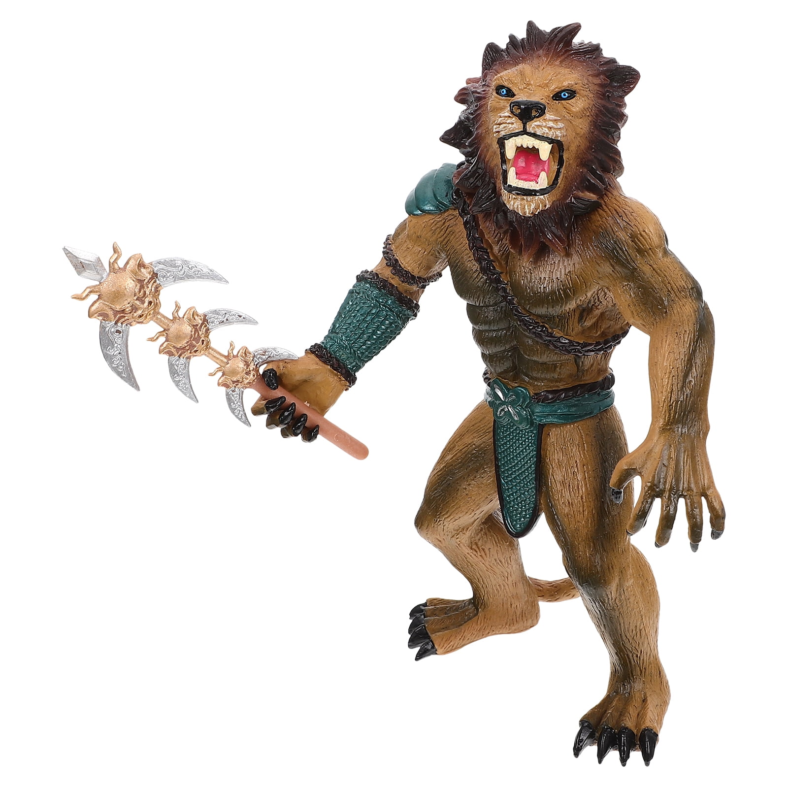 Realistic Werewolf Warrior Toy Werewolf Shaped Animal Statue Plastic ...