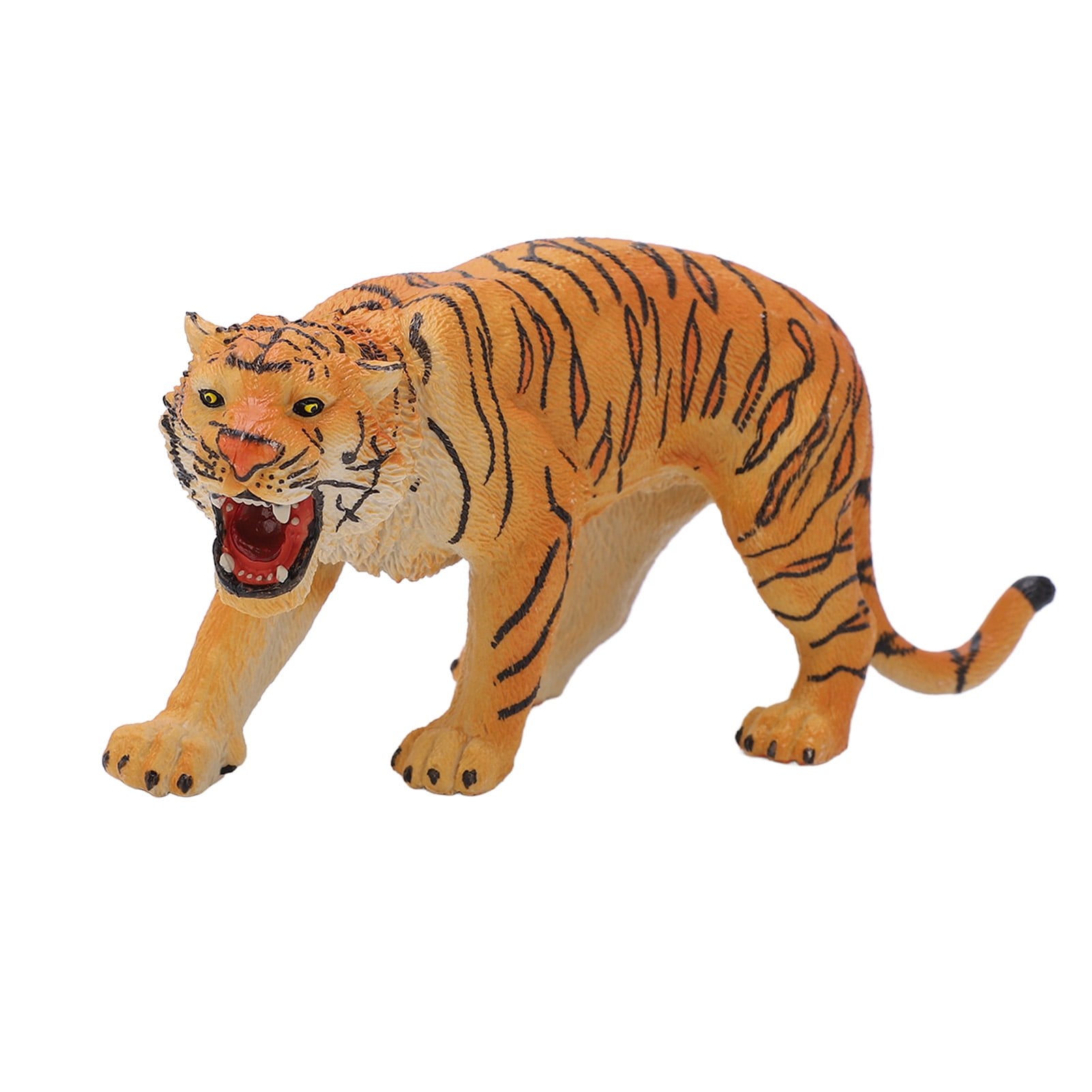Realistic Wildlife Animal Figures Tiger Figurine Plastic Simulation ...