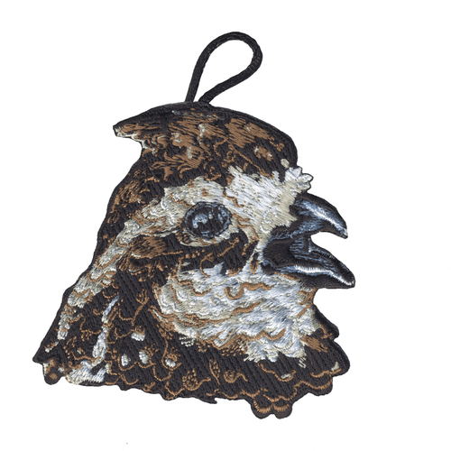 Realistic Wood Badge Bobwhite Critter Head Embroidered Patch - ClassB ...