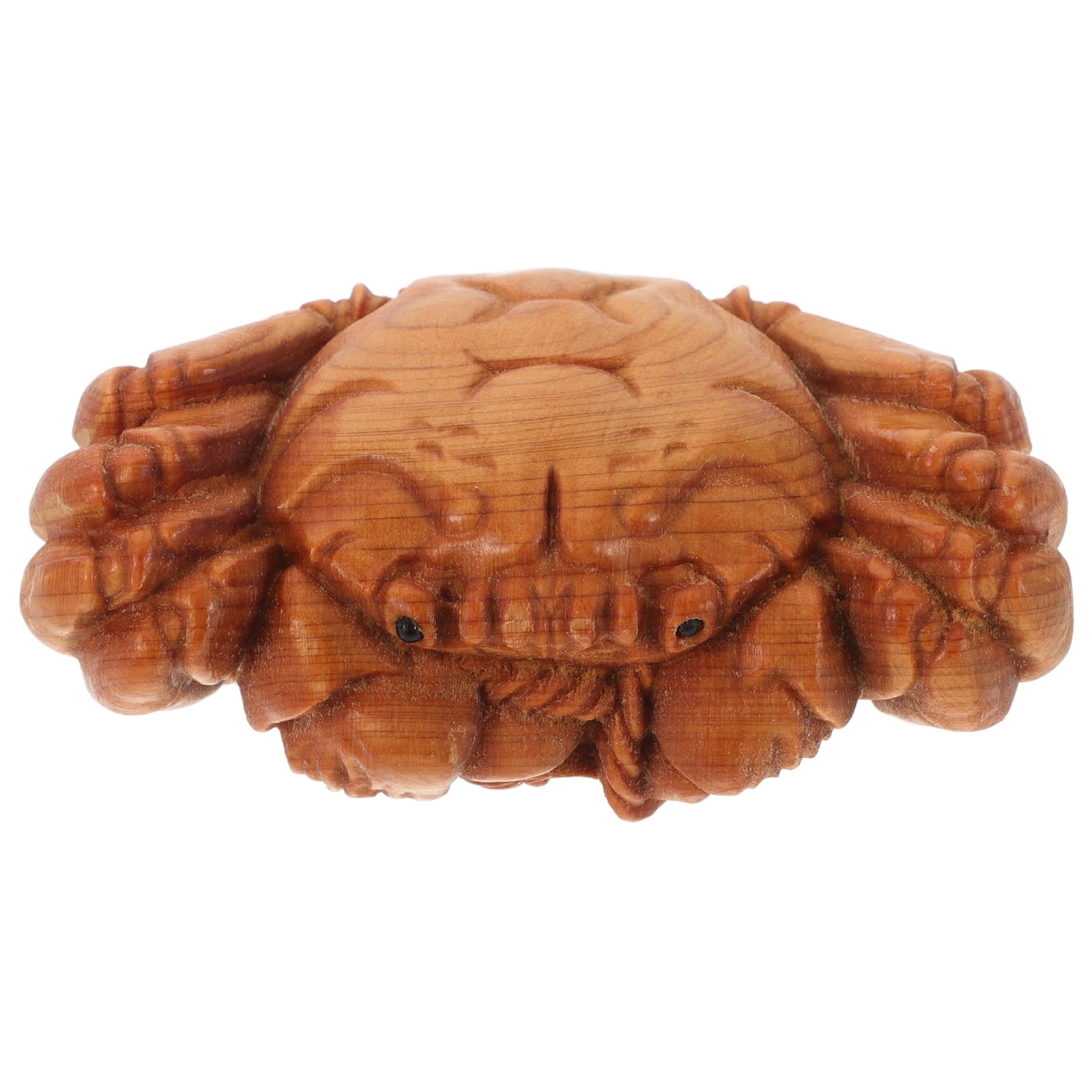 Wooden Crab Figurine with Exquisite Carving Techniques for DIY Craft ...