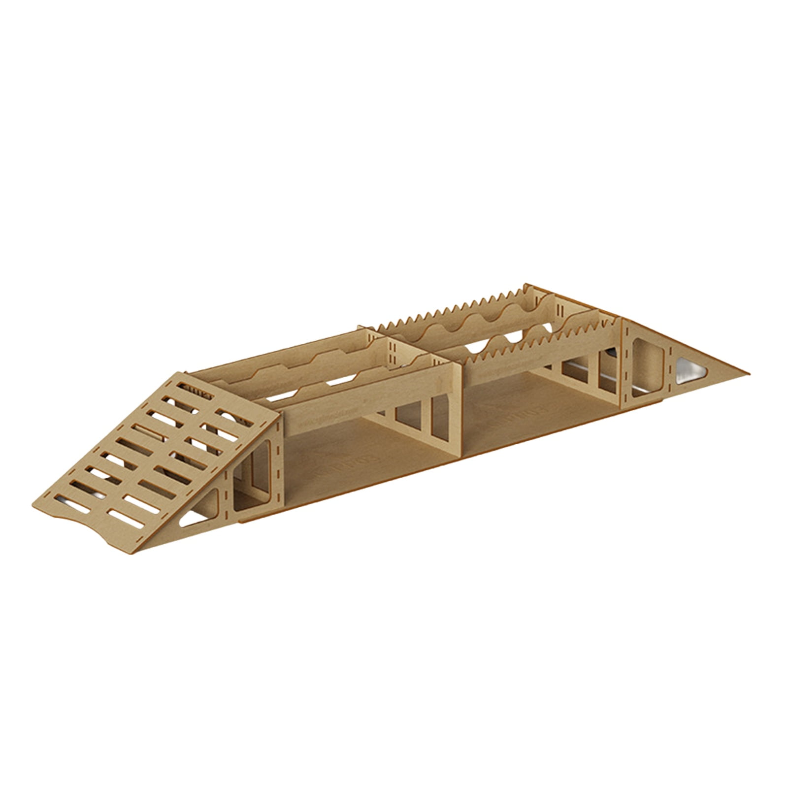 Realistic Wooden Obstacle Course For Remote Control Car Models Climbing ...