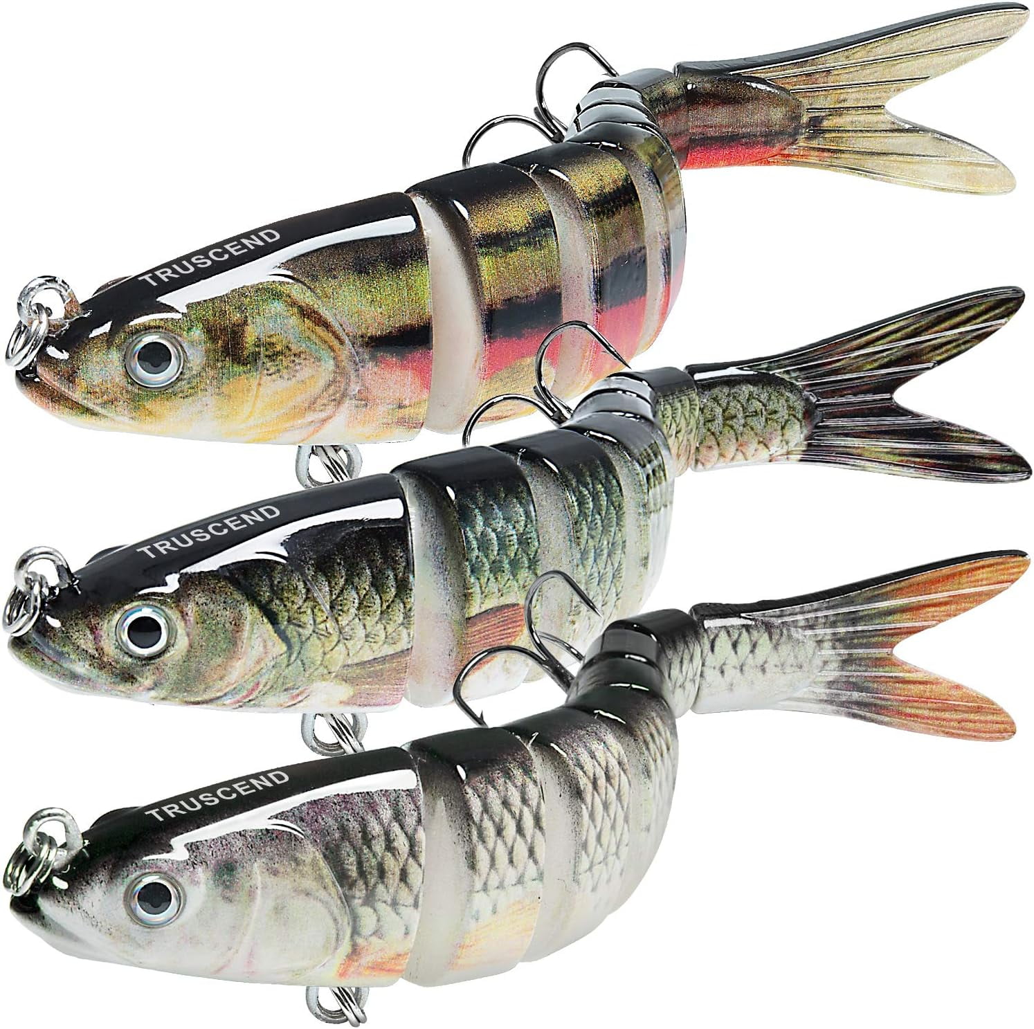 Realistic fish bait for bass, trout, crappie, walleye, pike, bluegill ...