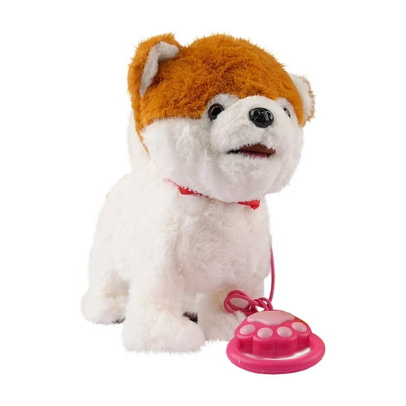 Realistic interactive Electronic Plush Pomeranian toy with Remote ...