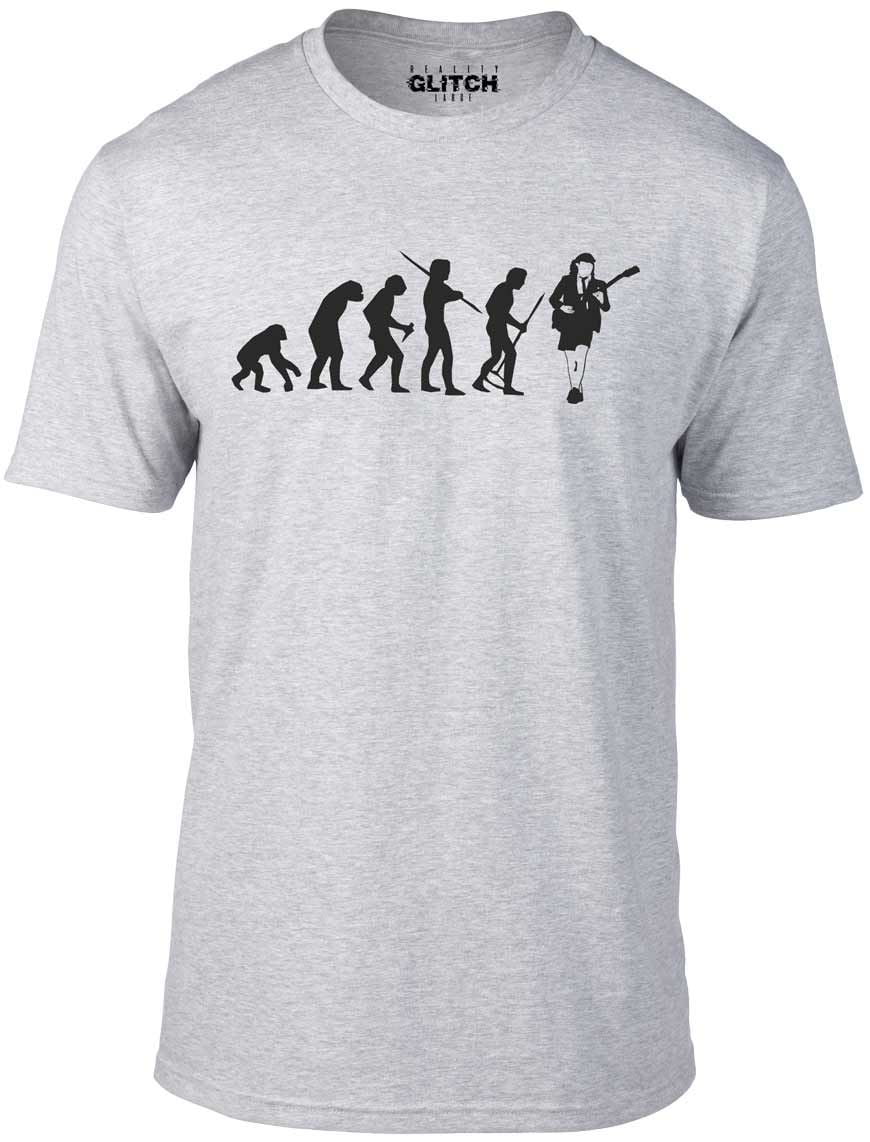 Reality Glitch Evolution of Angus Young T-Shirt - Walmart.com