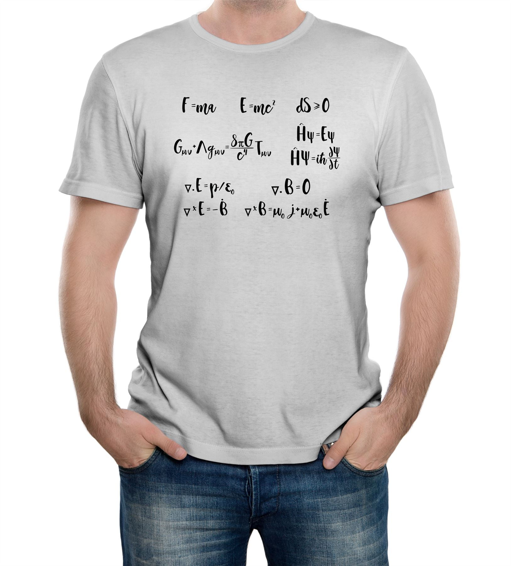 Reality Glitch Greatest Science Equations T-Shirt – Iconic Mathematical ...