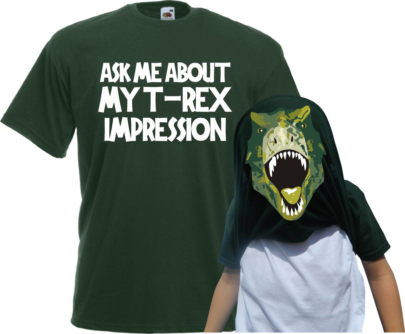Reality Glitch Kids Ask Me About My T-Rex Flip T-shirt Dinosaur Graphic ...