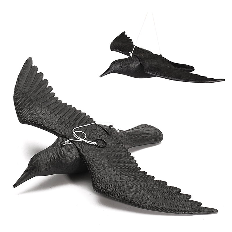 Reallike 3D Animals Figures Realistic Crow Ravens Garden Hanging Decor ...