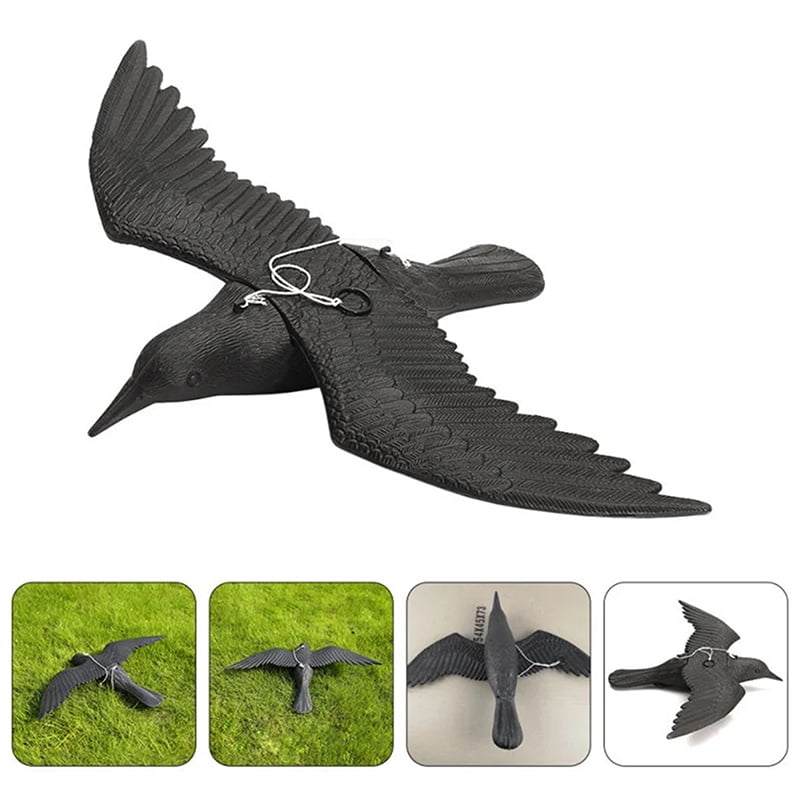 Reallike 3D Plastic Animals Figures Realistic Plastic Crow Ravens ...