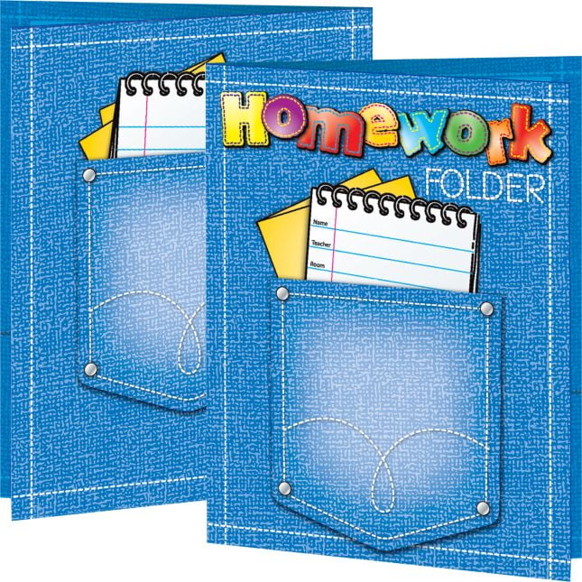 Really Good Homework Folders - 12 folders - Walmart.com