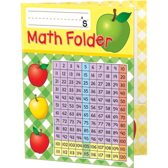 Really Good Stuff Basic Math Skills 2-Pocket Student Folders - Set of ...