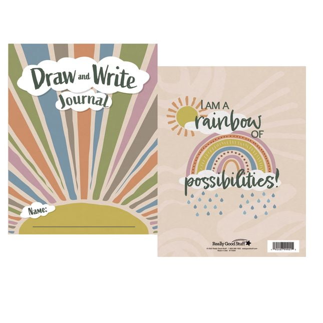 Really Good Stuff Boho Draw and Write Journals ? Set of 12 - Walmart.com