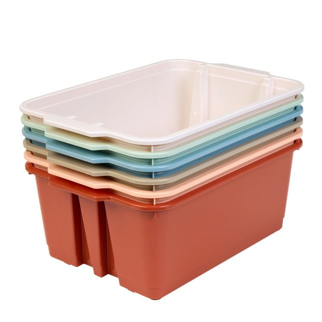 Really Good Stuff Boho Stacking Bins - Set of 6 - Walmart.com