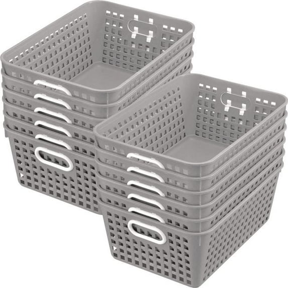 Really Good Stuff Book Baskets - Large Rectangle - 12 baskets - Walmart.com