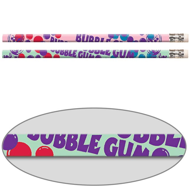 Really Good Stuff Bubble-Gum Scented Pencils - 12 pencils - Walmart.com
