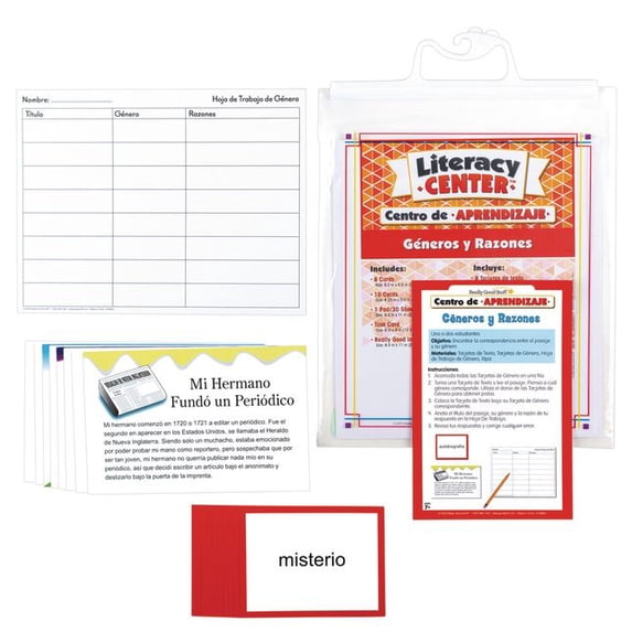 Really Good Stuff Centro de Aprendizaje: Gneros y Razones Grades 4-5 ...