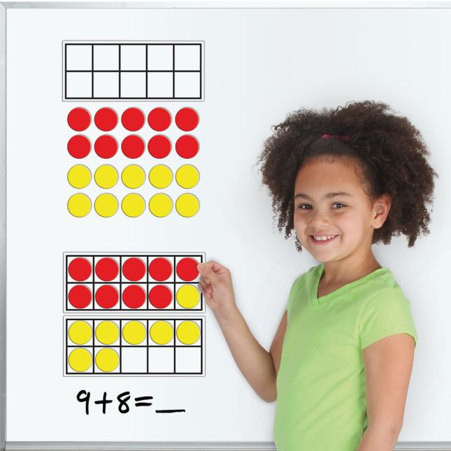 Jumbo Magnetic Ten-Frame Set Of 6 - Walmart.com