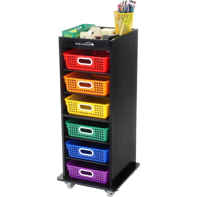 Really Good Stuff Multi-Use Rolling Organizer With 6 Shelves - Walmart.com