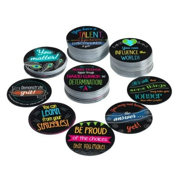 Really Good Stuff Positive Affirmation Chips - Set of 100 in 50 Unique ...