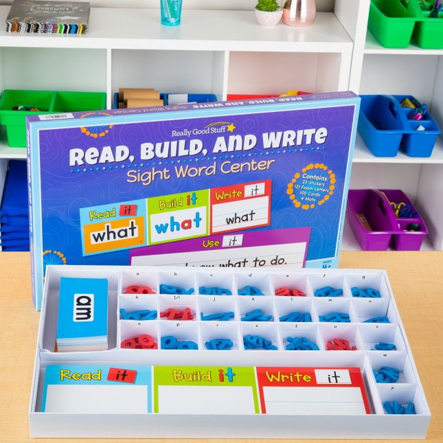Really Good Stuff Read, Build, And Write Sight Word Activity Center ...