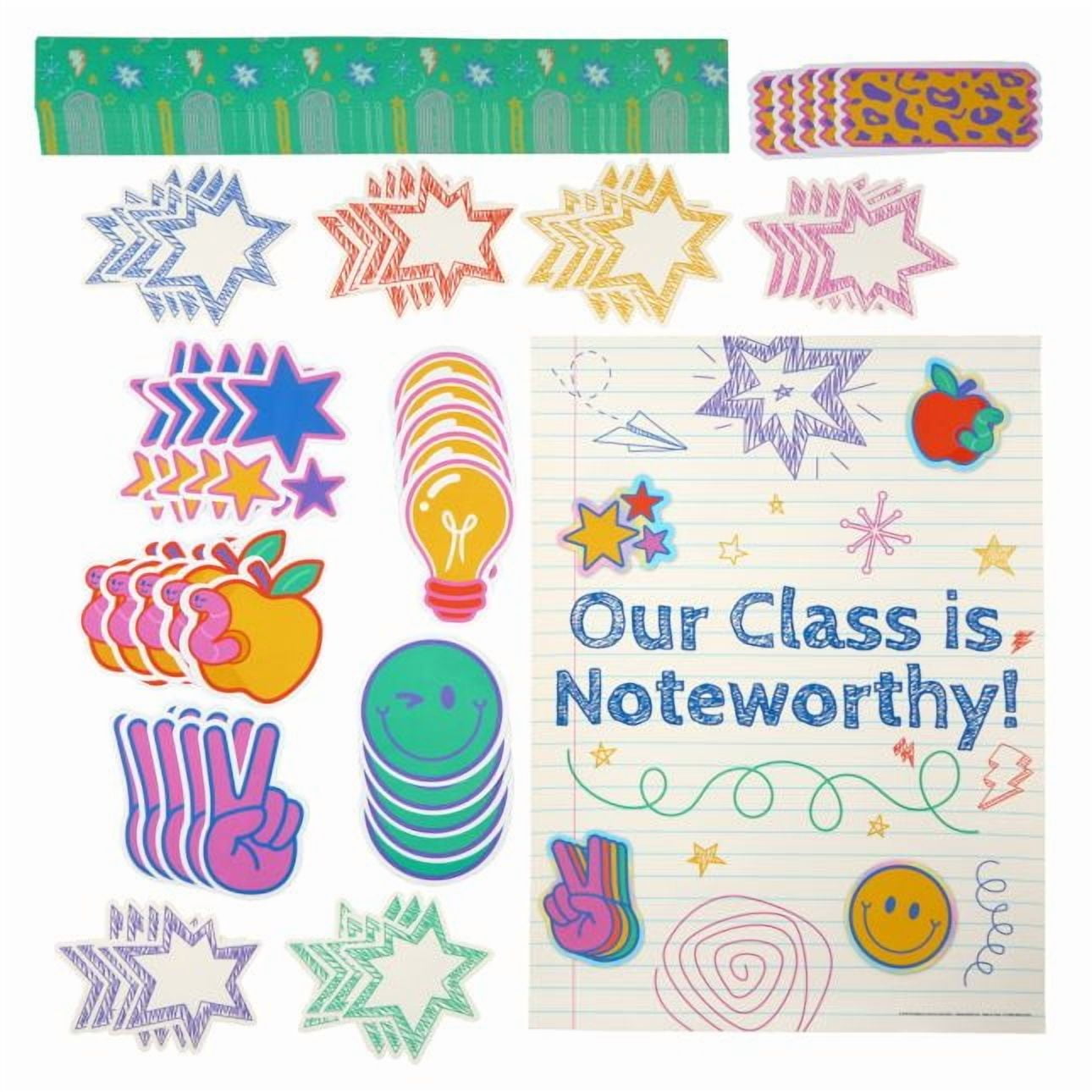 Really Good Stuff Retro Doodle Bulletin Board Kit - Walmart.com