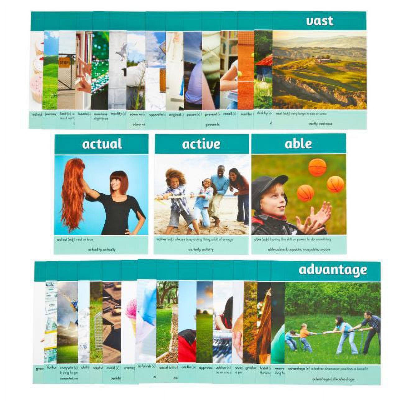 Really Good Stuff Robust Tier 2 Vocabulary Cards: Level 2 - 35 Photo ...