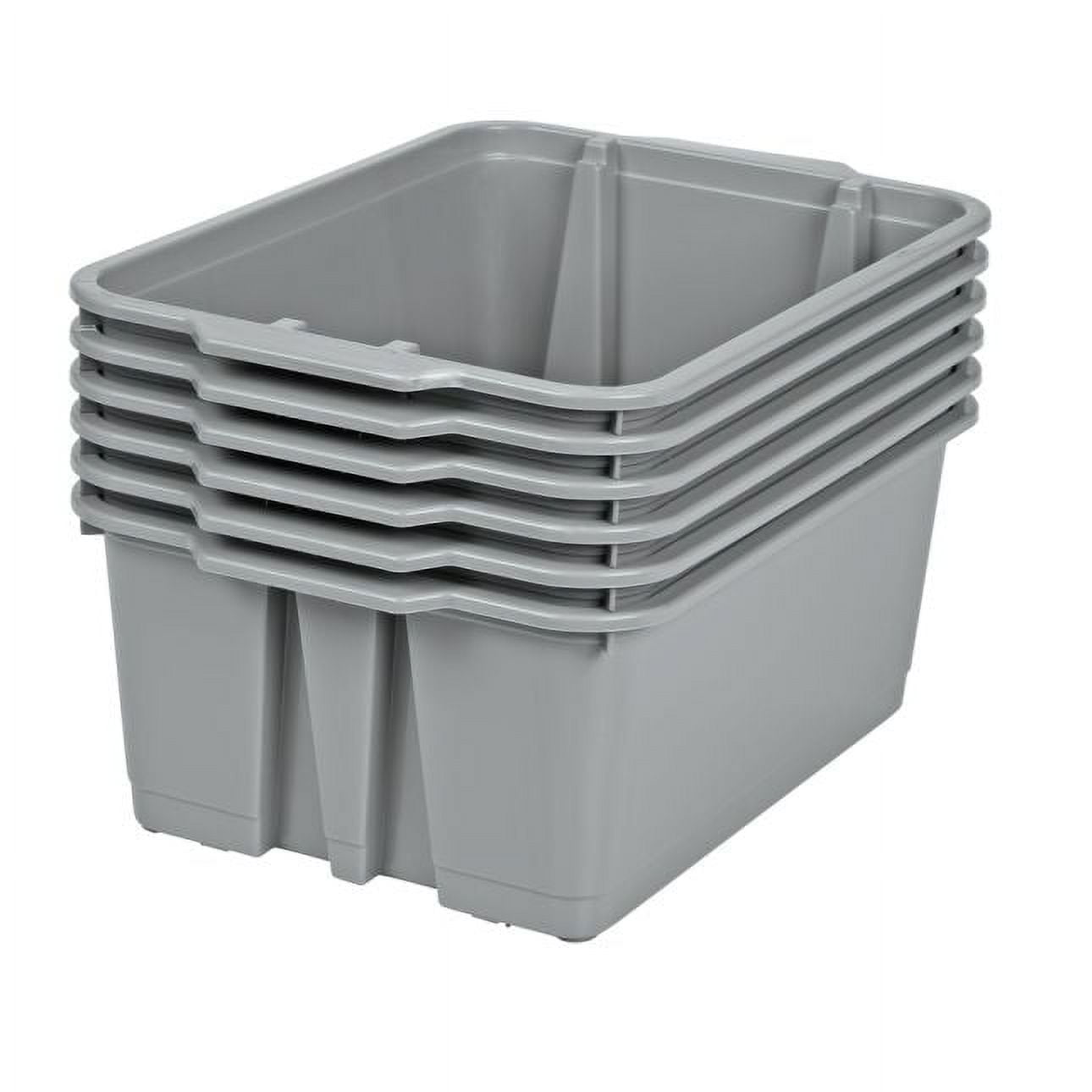 Really Good Stuff Stackable Book Plastic Organizer Bins for Classroom ...