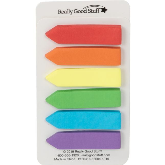 Really Good Stuff Sticky Flags - 300 sticky flags - Walmart Business ...