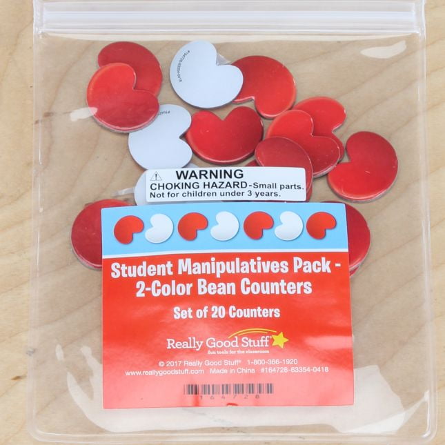 Really Good Stuff Student Manipulatives Pack - 2-Color Bean Counters ...