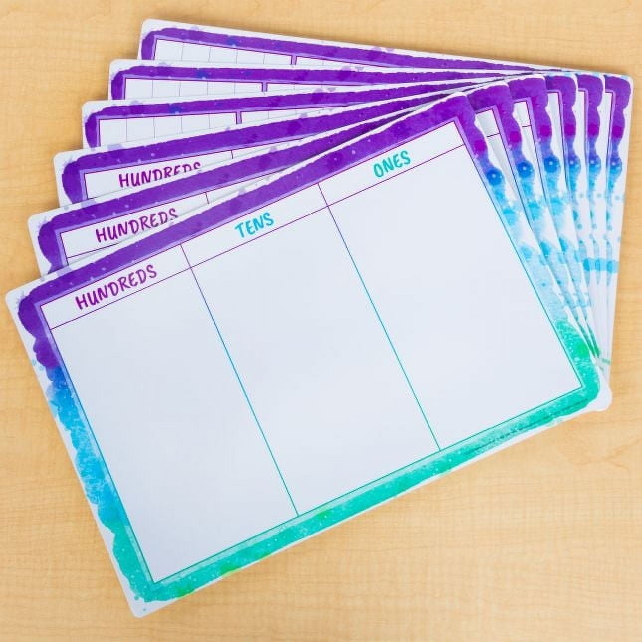 Really Good Stuff Ten-Frames And Place Value Dry-Erase Practice Mats ...