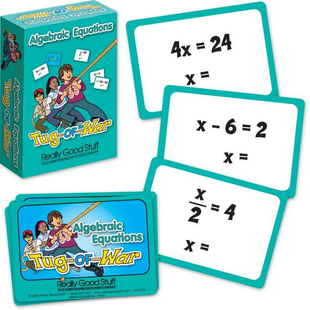 Really Good Tug-Of-War: Simple Algebraic Equations - 64 cards - Walmart.com