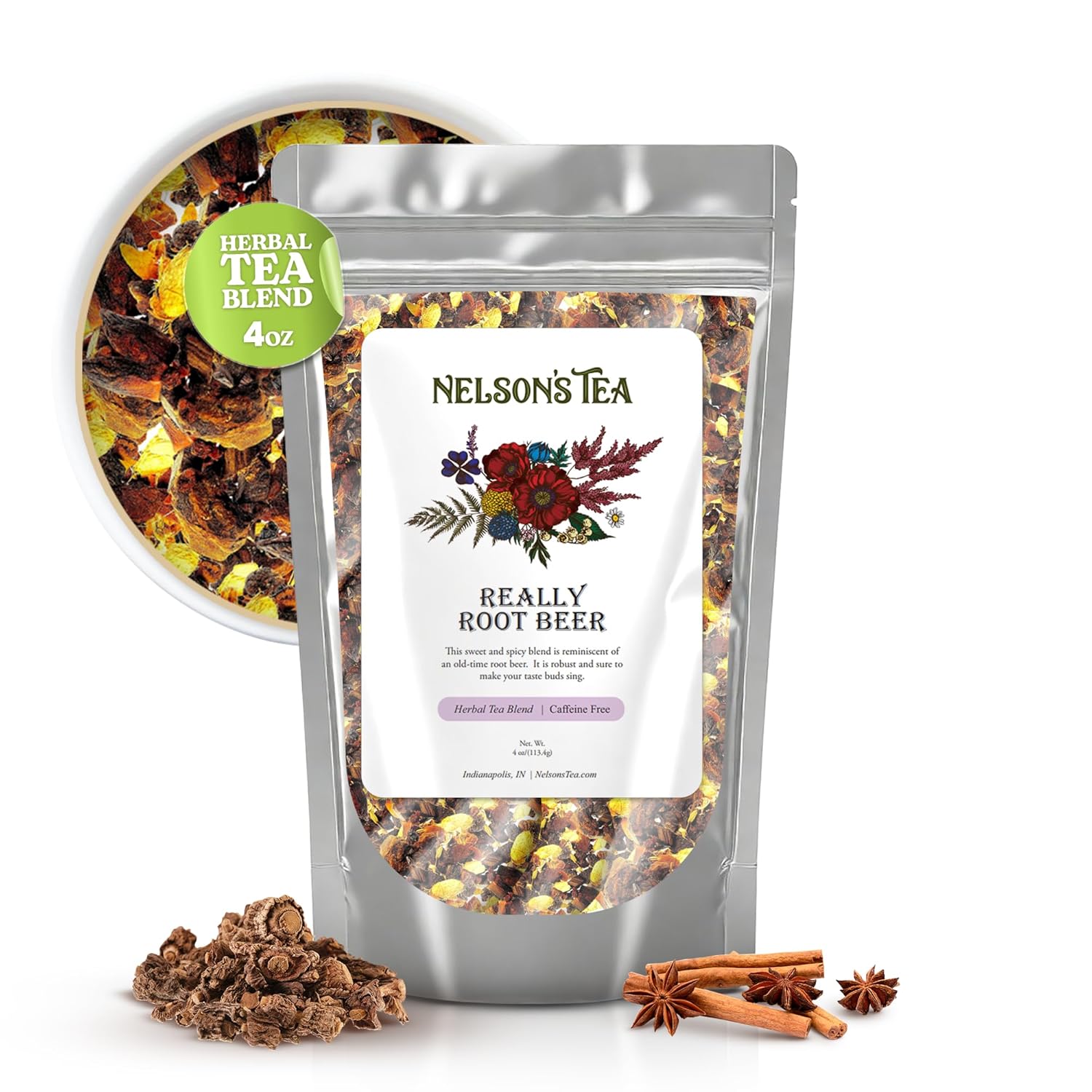 Really Root Beer - Sarsaparilla Root Loose Leaf ; Blend of Flavors like Sarsaparilla Root ...