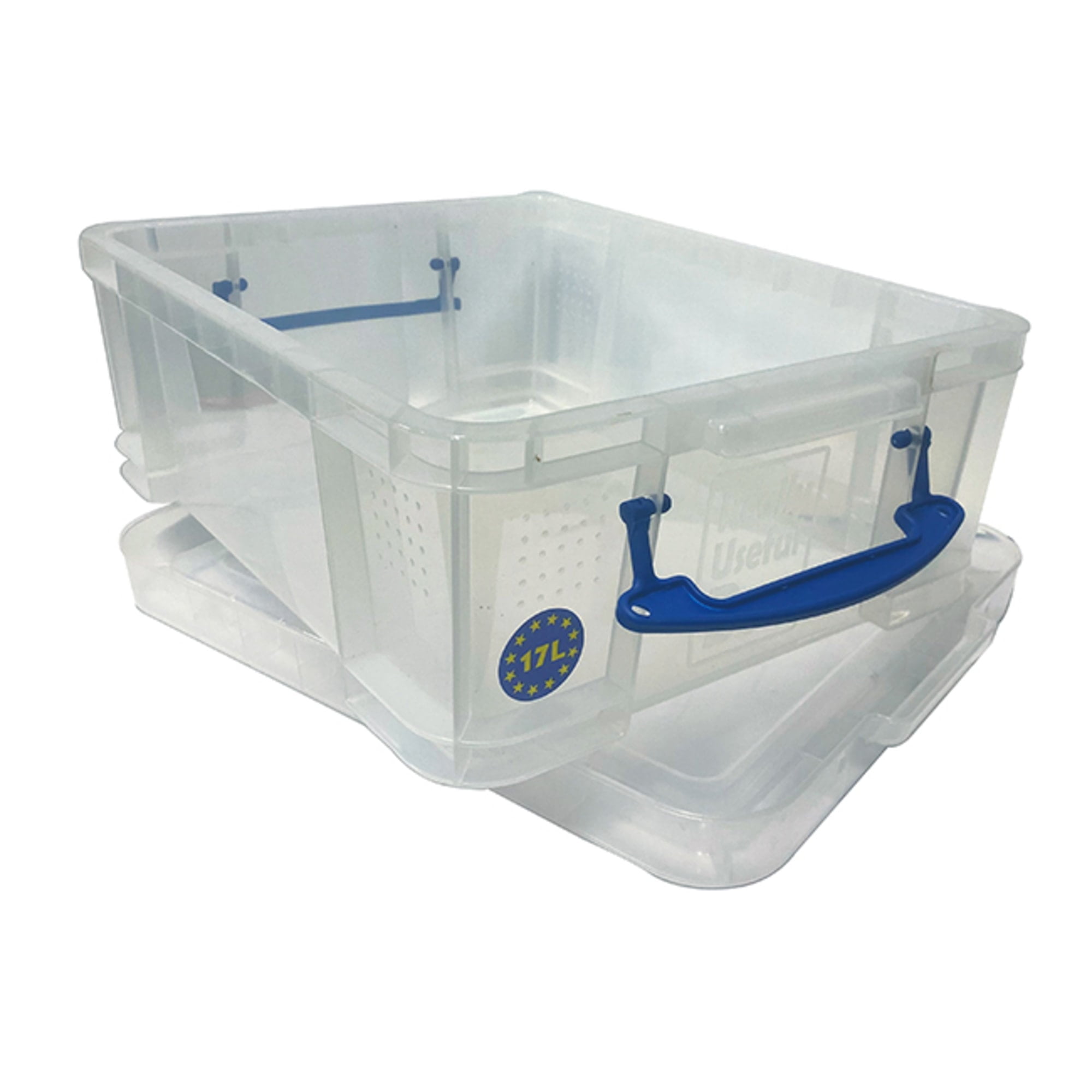 Really Useful Box 17L Extra Plastic Heavy Duty Tub, Clear Storage ...