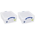 Open Box Really Useful Box 18L Container w/Snap Lid & Clip Lock Handle ...