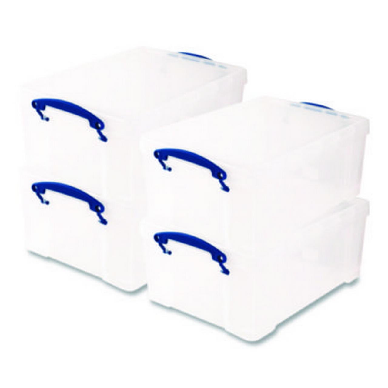 Really Useful Box® BIN,9L,CLR 9C-PK4CB - Walmart.com