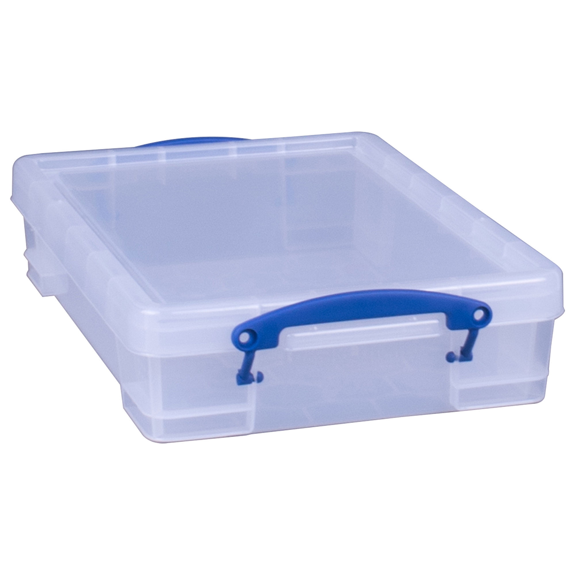 Really Useful Box 4L Plastic Storage Container with Snap Lid & Clip Lock Handles - Walmart.com