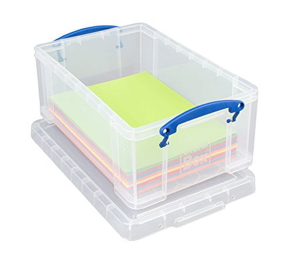 Really Useful Box 9 Litre Plastic Storage Box Clear - Walmart.com