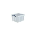 "Really Useful Box® Clear Plastic Storage Container, 42 Liters, Locking ...