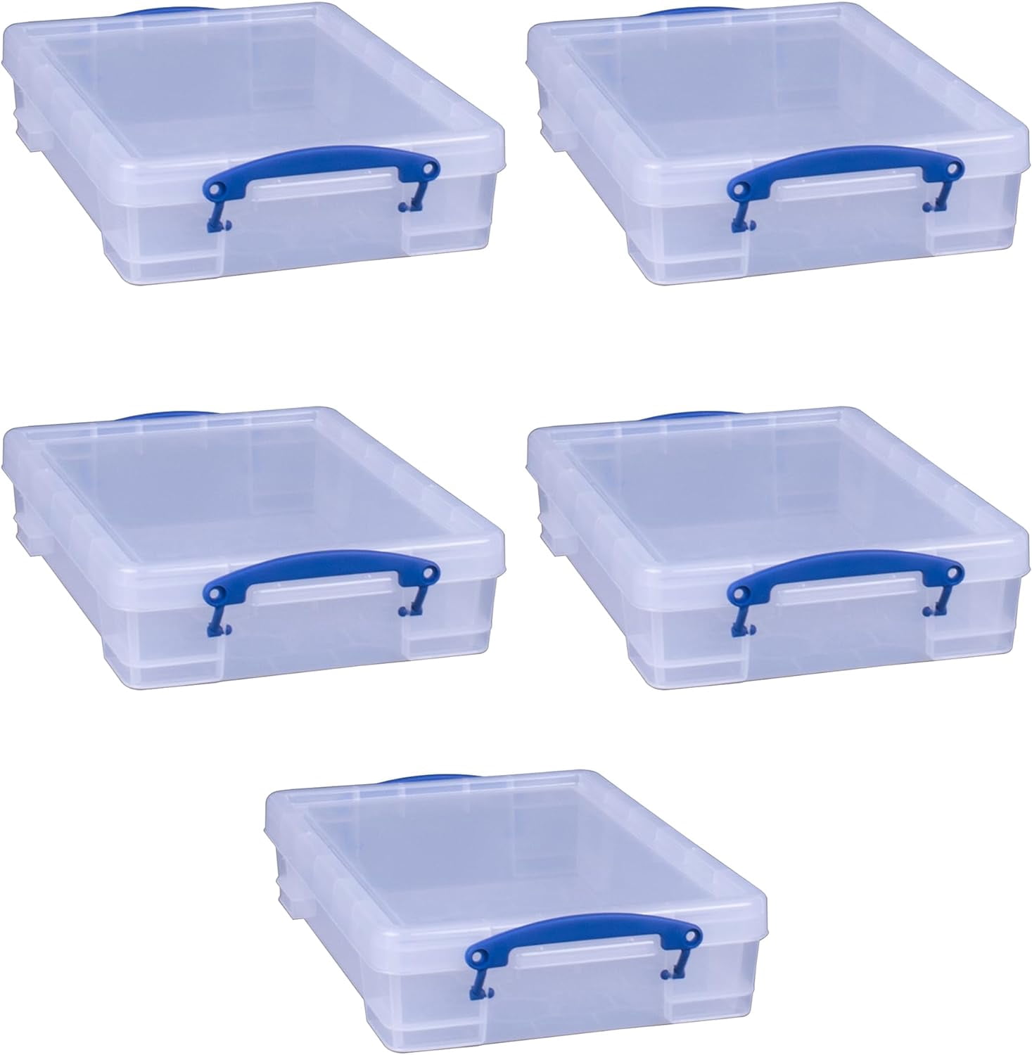 Really Useful Box Stackable Box, Clear (5 Pack) - Walmart.com