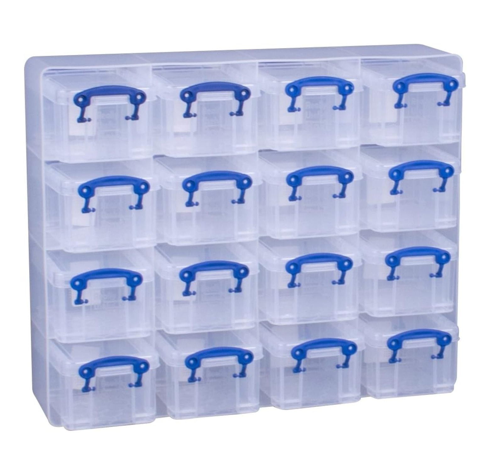 Really Useful Plastic Storage Box 0.3 Litre Organiser Pack (16 x 0.3L ...