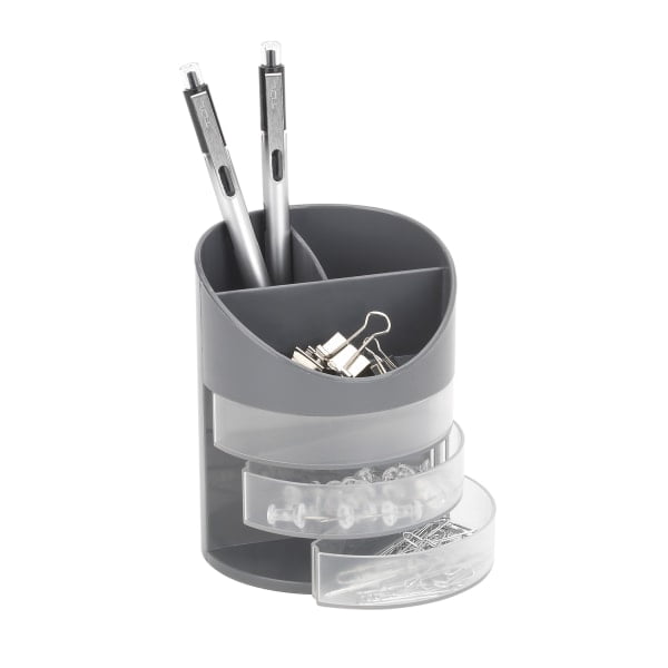 Realspace 6-Compartment Desk Organizer With Treatment, 4-3/4"H x 4-3/4 ...