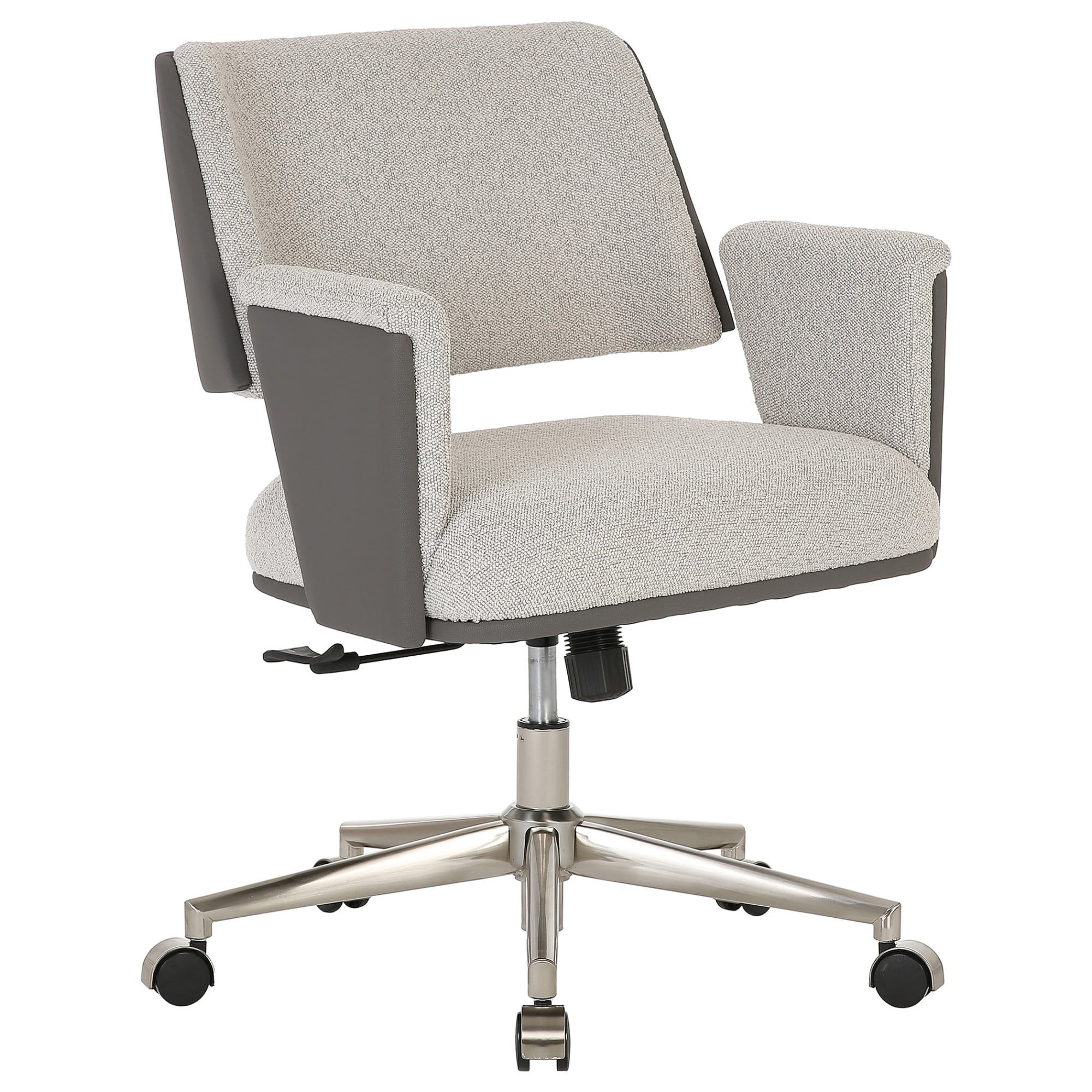 Realspace® Modern Comfort Picali Task Chair, Upholstered Arms, Bouclé ...