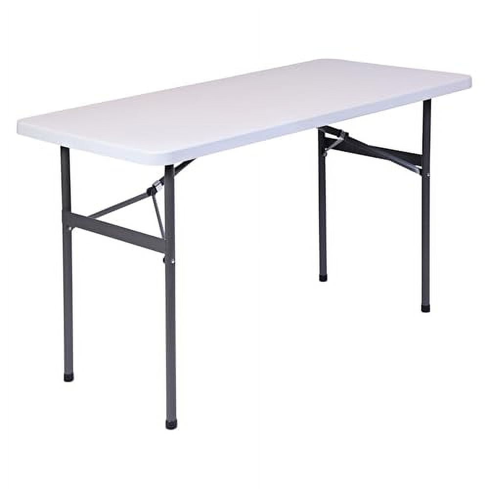 Realspace® Molded Plastic Top Folding Table, 4'W, Platinum - Walmart.com