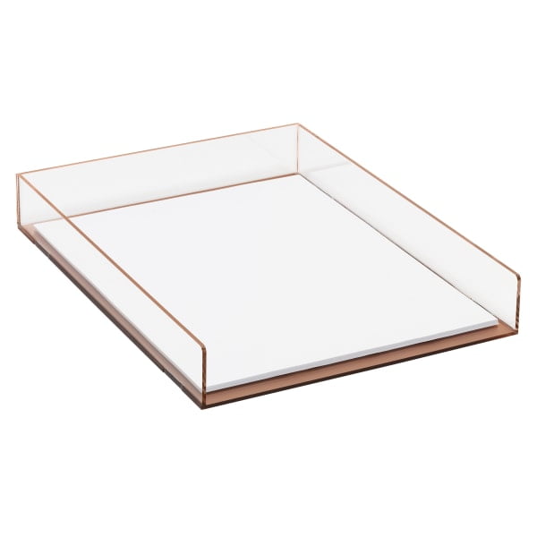 Realspace Rose Gold Acrylic Paper Tray, Letter Size - Walmart.com